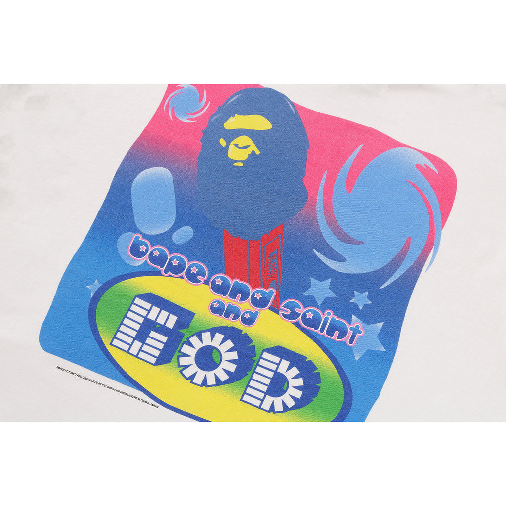 BAPE X SAINT MXXXXXX GOD TEE MENS – us.bape.com