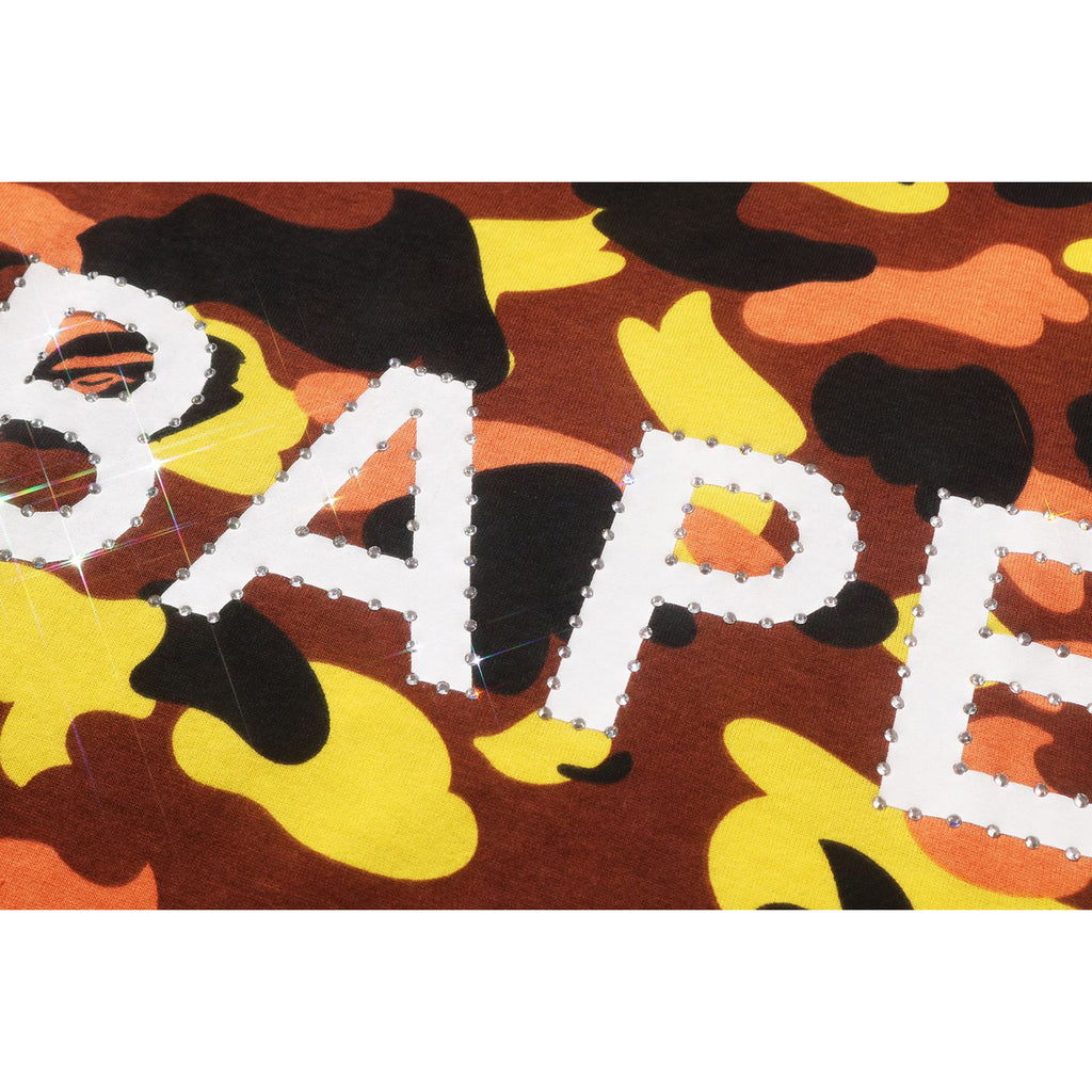 1ST CAMO BAPE Rhinestone Tee - Men's Cotton T-Shirt | BAPE USA – us ...