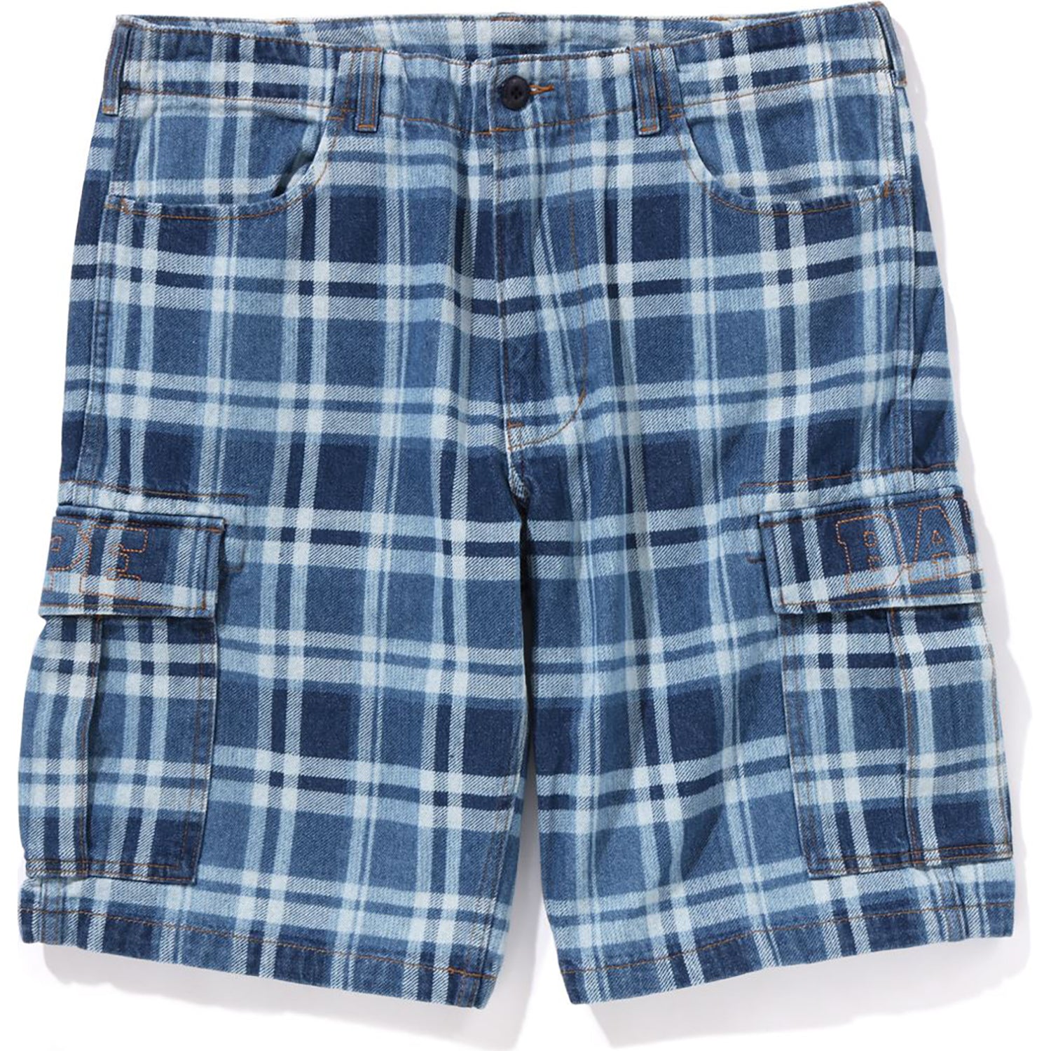 BAPE CHECK 6 POCKET DENIM SHORTS MENS – us.bape.com