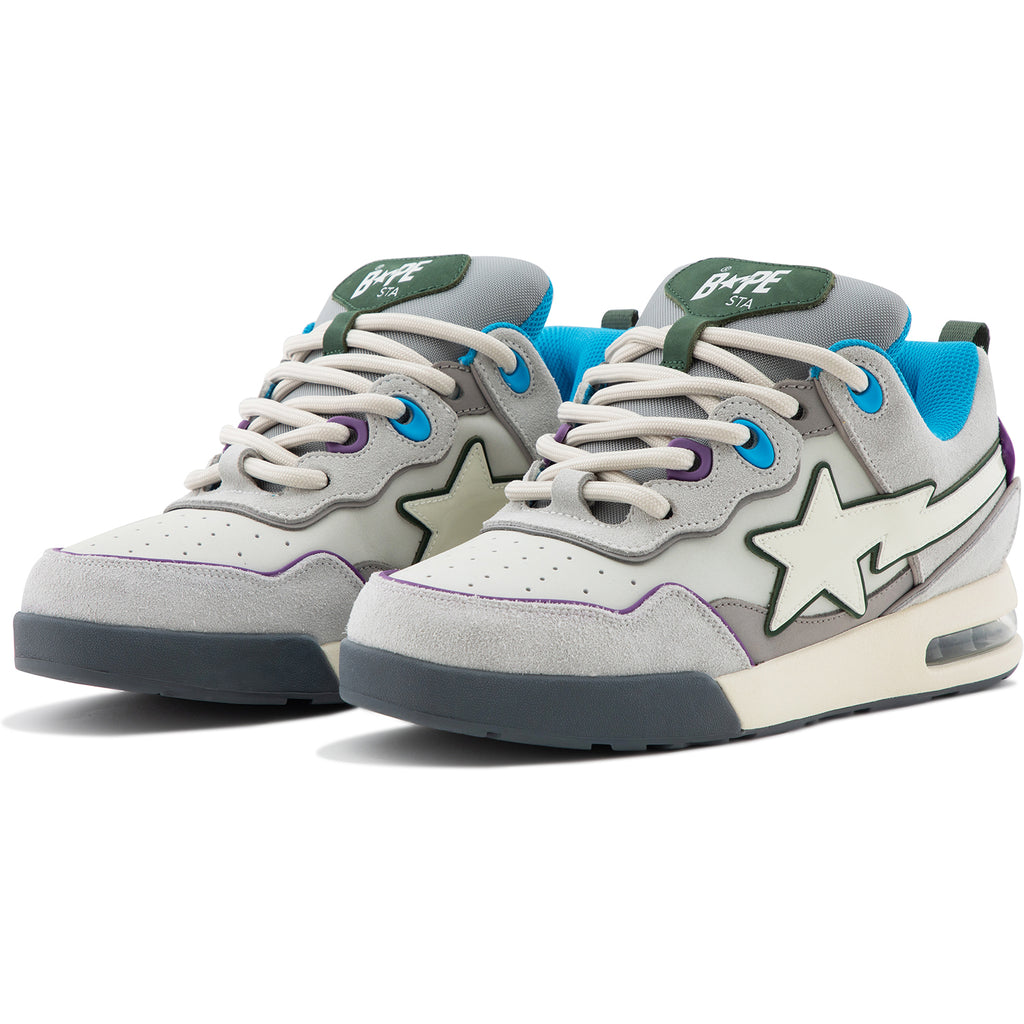 BAPE FLIP STA #2 Mens Sneakers - Multi Color Suede Leather Low-Top ...