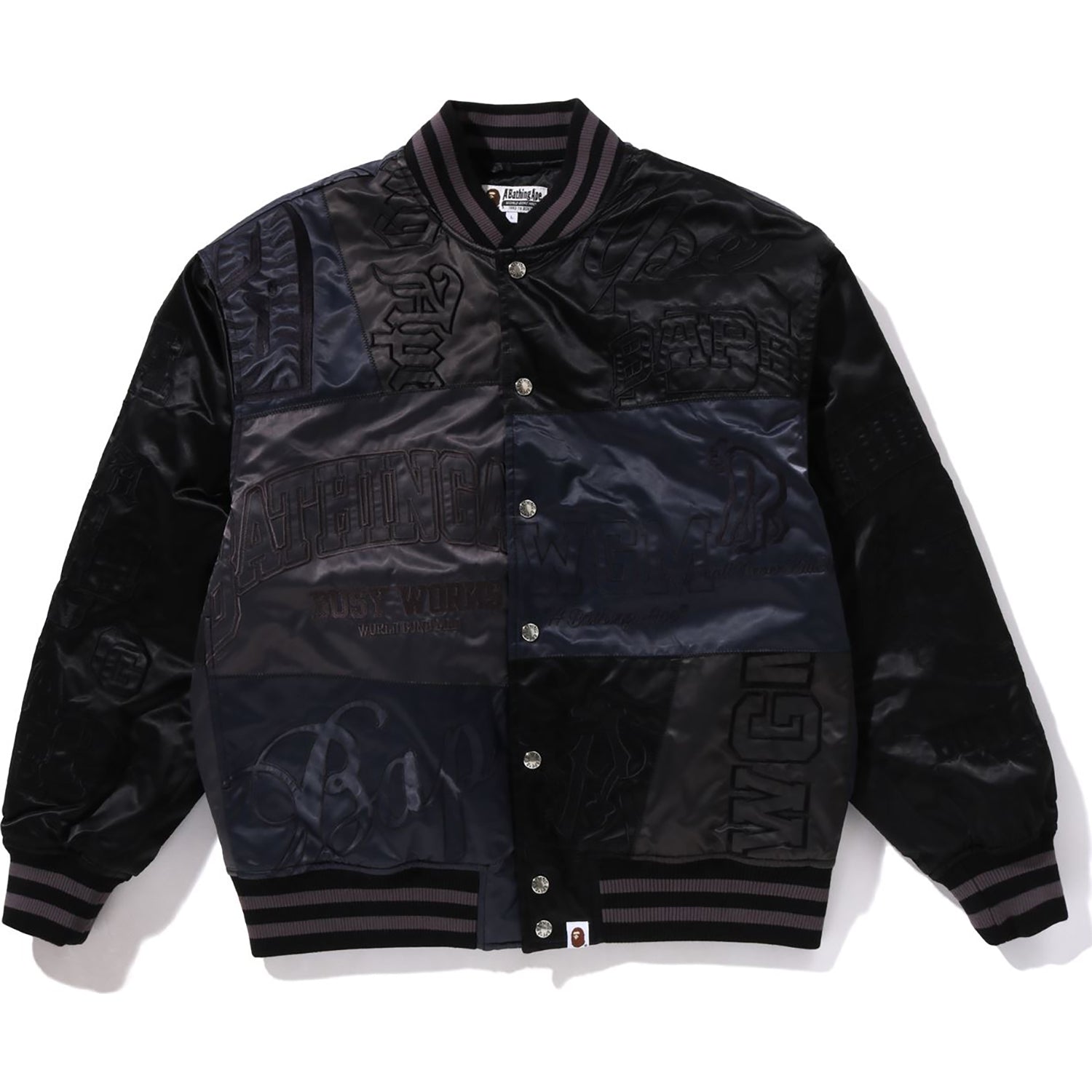 PATCHWORK VARSITY JACKET MENS – us.bape.com