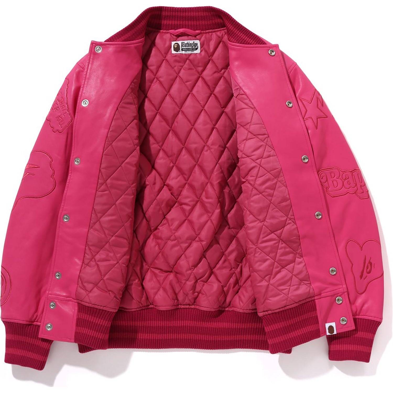 MULTI LOGO VARSITY JACKET LADIES – us.bape.com