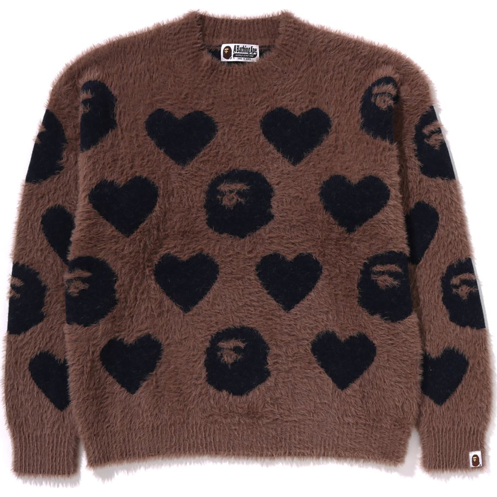 I LOVE BAPE MONOGRAM WOOL MIX SWEATER LADIES – us.bape.com