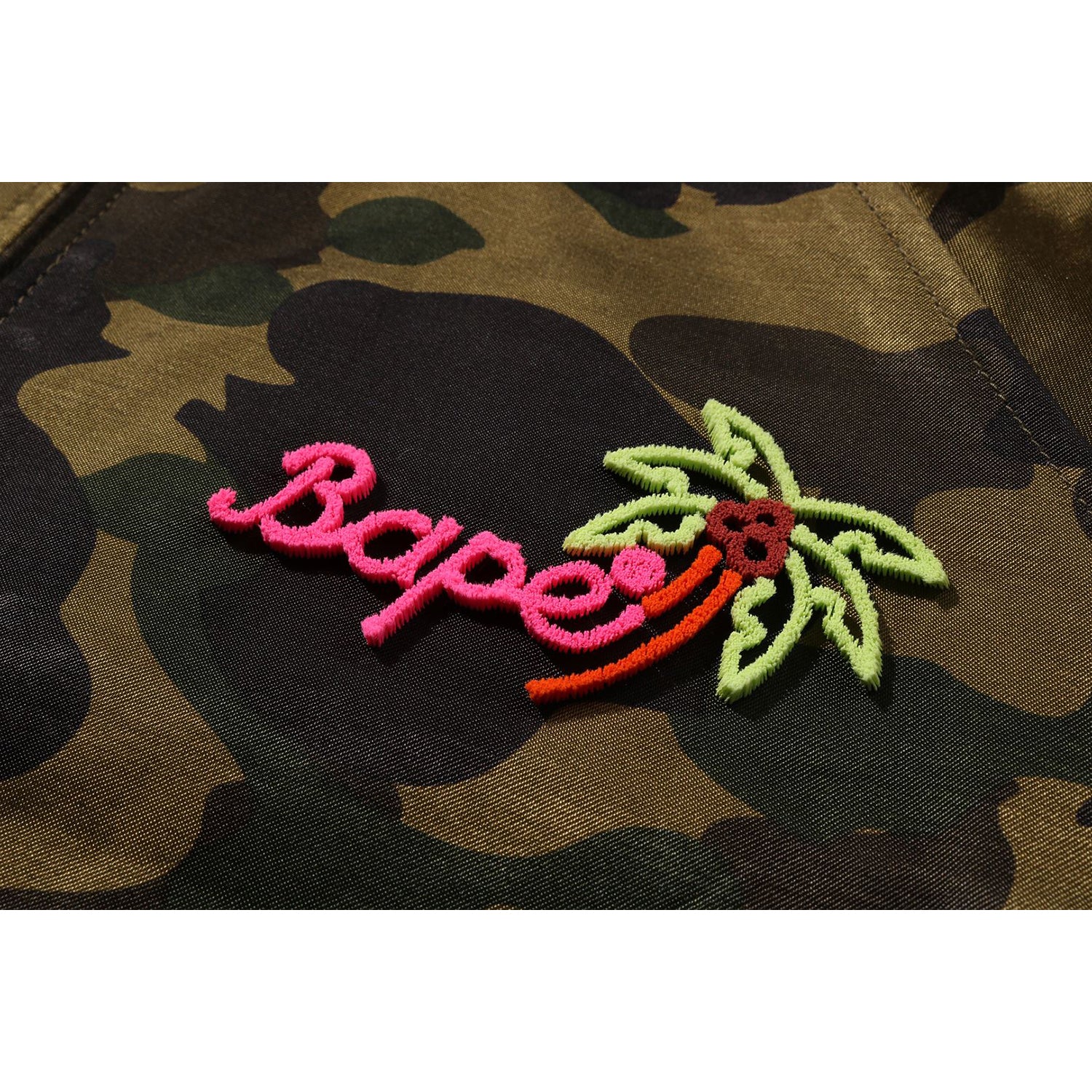 1ST CAMO NEON APE HEAD SOUVENIR JACKET LADIES – us.bape.com