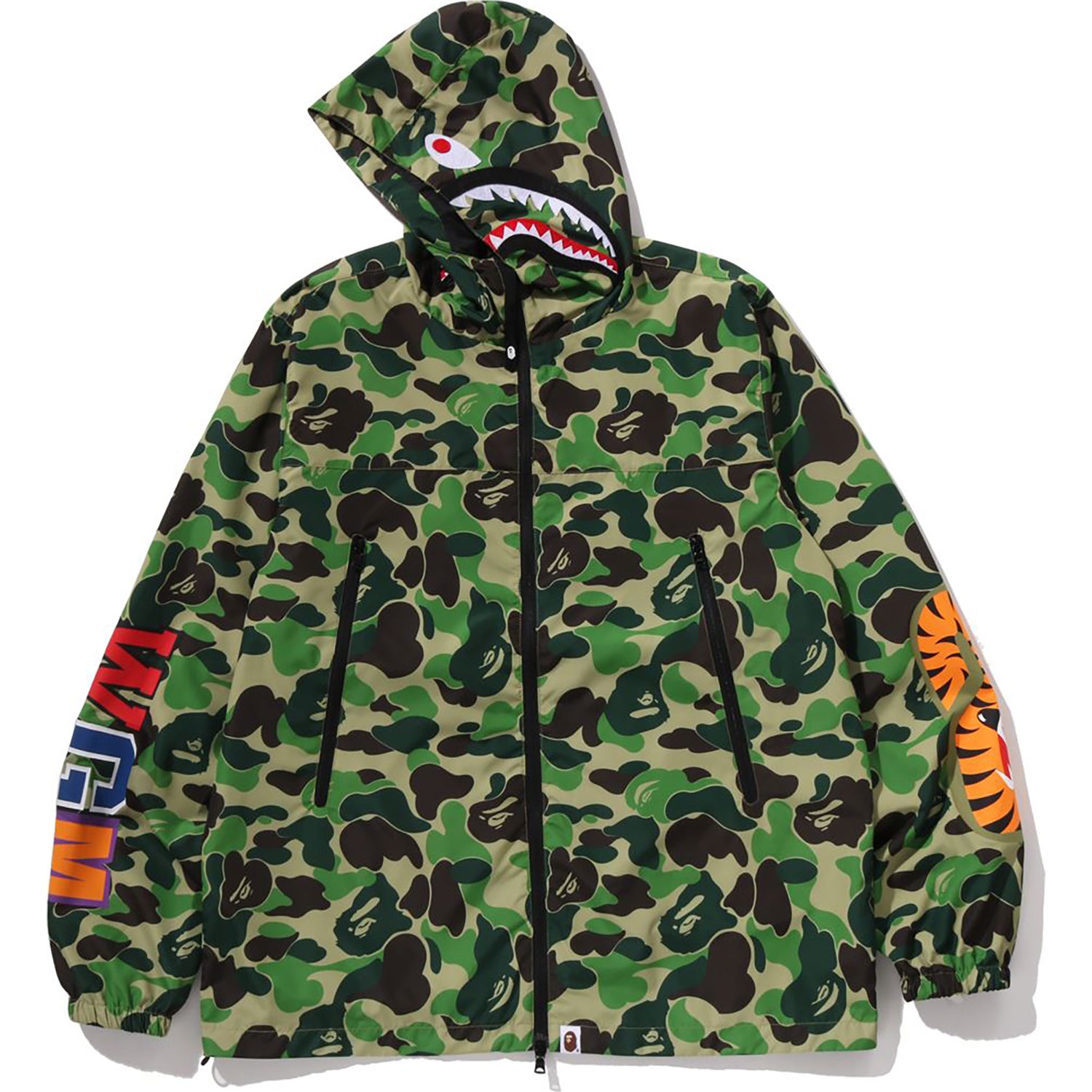 ABC CAMO SHARK HOODIE JACKET MENS – us.bape.com