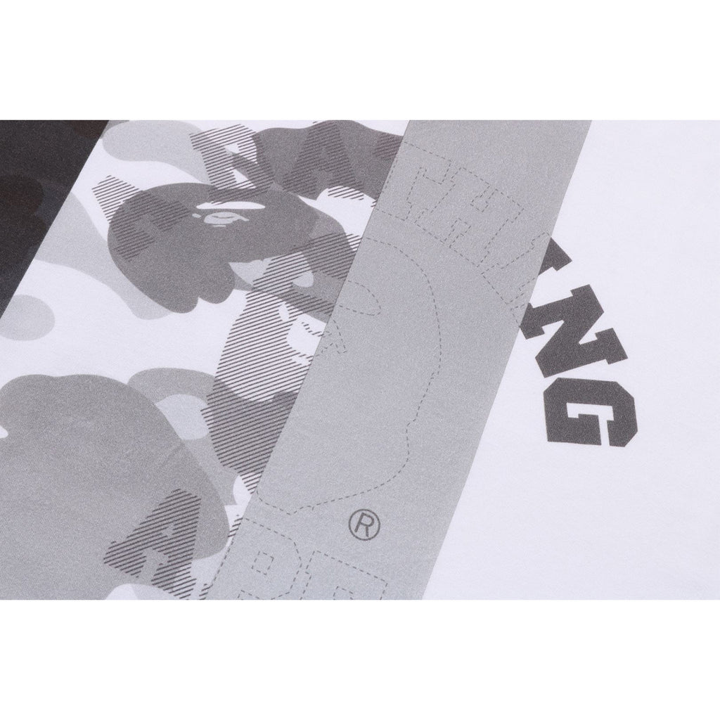 BAPE Patch Work Print Men's Long Sleeve Tee - Camo APE HEAD College ...