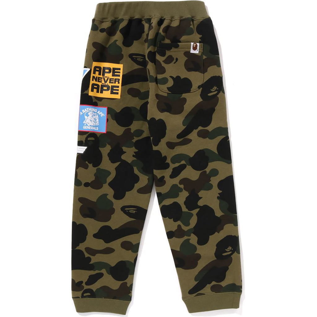 1ST CAMO PATCH PRINT SWEAT PANTS KIDS – us.bape.com