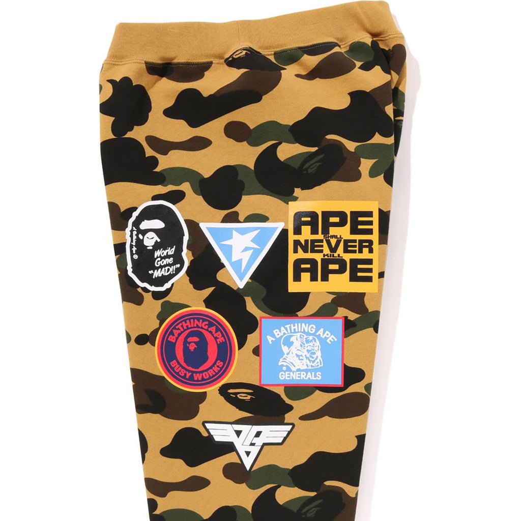 1ST CAMO PATCH PRINT SWEAT PANTS JR KIDS – us.bape.com