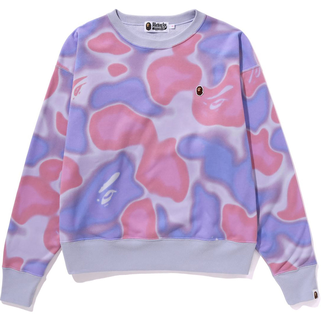 LIQUID CAMO CREWNECK WIDE FIT LADIES – us.bape.com