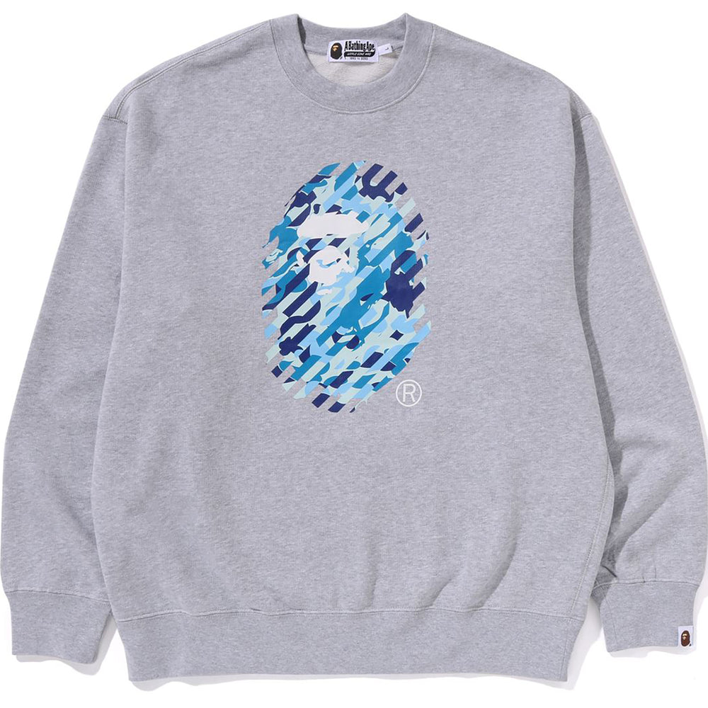 ABC CAMO APE HEAD Relaxed Fit Crewneck Sweatshirt - BAPE Mens – us.bape.com