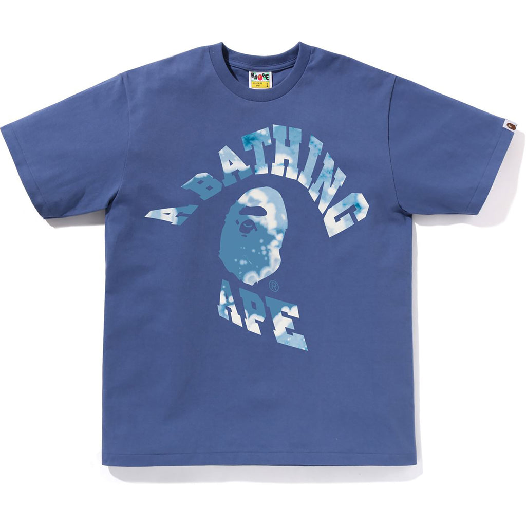 BAPE TIE DYE TWIST COLLEGE T-SHIRT - Men's Streetwear | A BATHING APE ...
