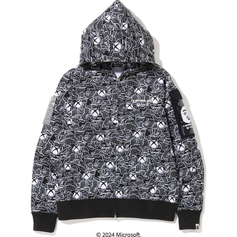 BAPE X XBOX Camo Full Zip Hoodie - Limited Edition Collaboration | BAPE ...
