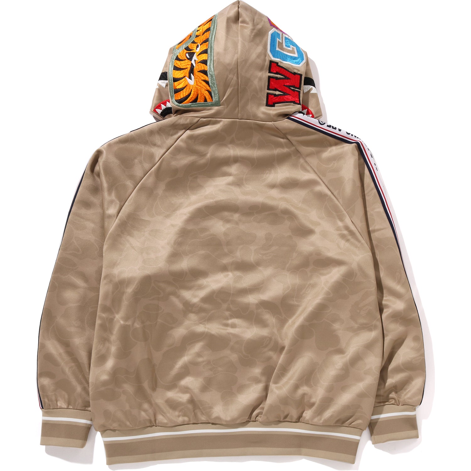 BAPE Mens Solid Camo Shark Hoodie – Relaxed Fit Full Zip Jacket – us.bape.com