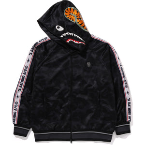 BAPE Mens Solid Camo Shark Hoodie – Relaxed Fit Full Zip Jacket – us ...