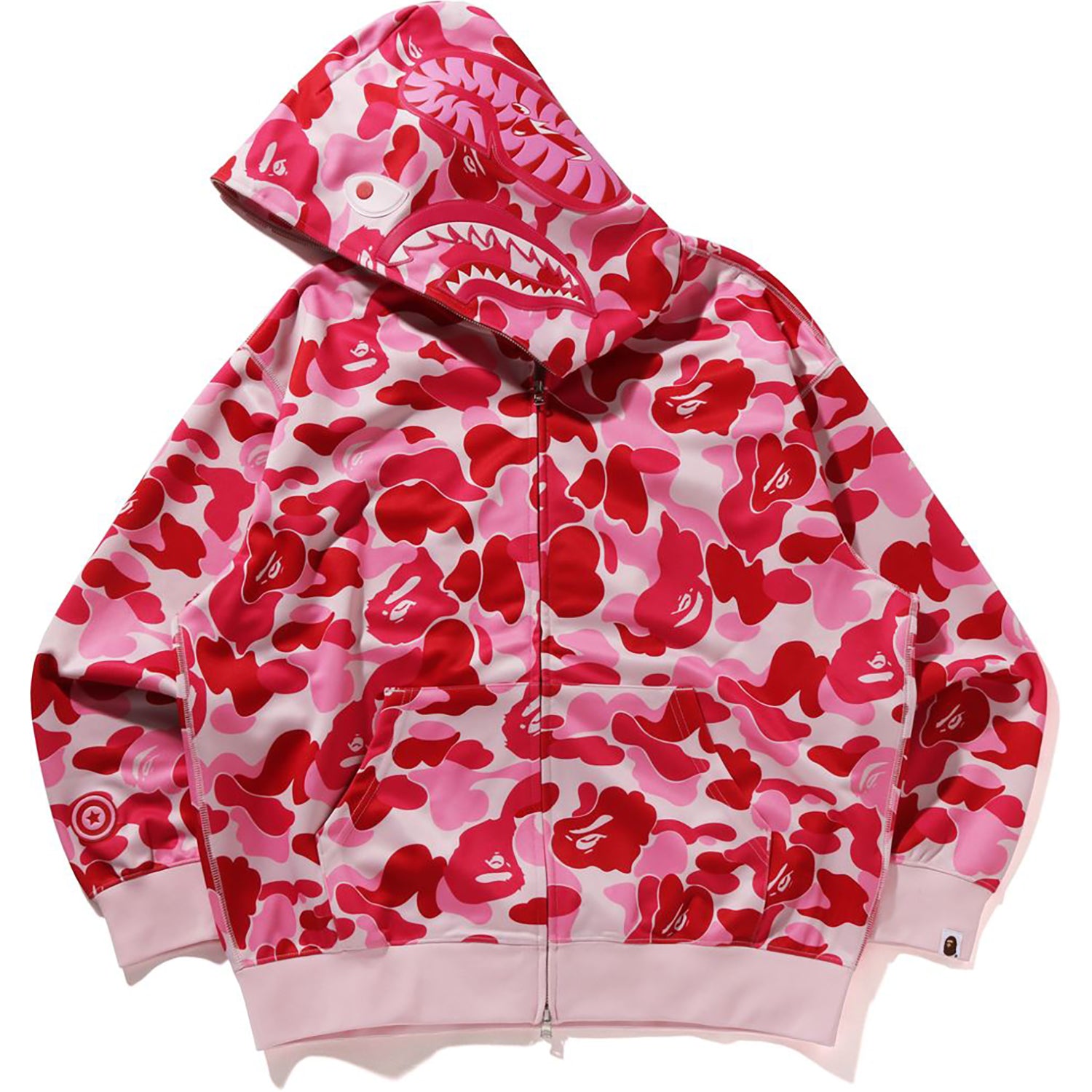 ABC CAMO Shark Full Zip Hoodie - Men's Relaxed Fit | BAPE – us.bape.com