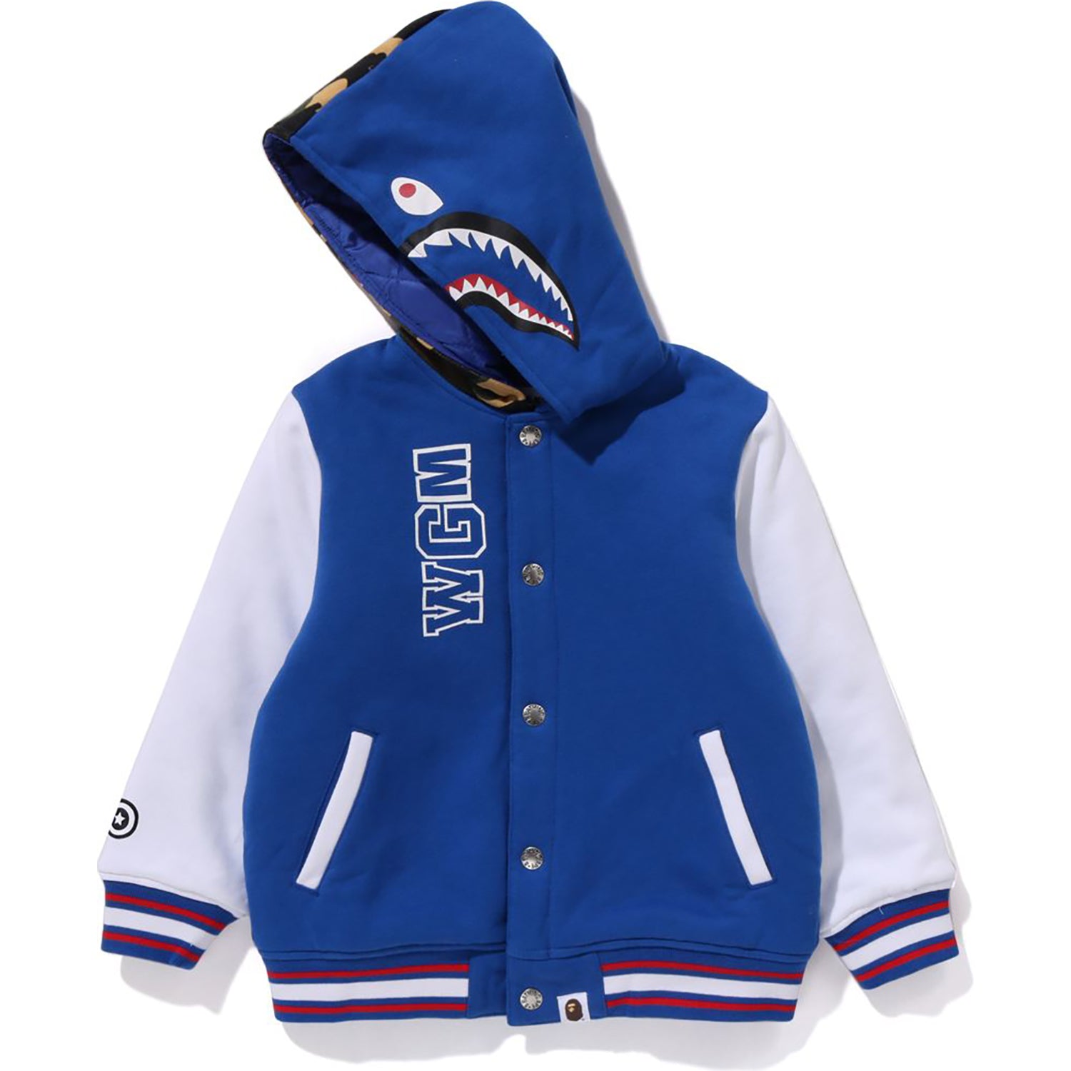 MILO SHARK HOODIE SWEAT VARSITY JACKET KIDS – us.bape.com