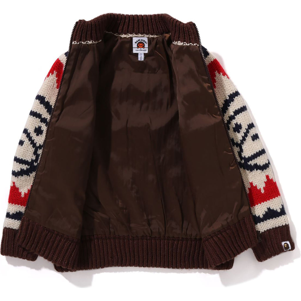 BABY MILO WOOL MIX COWICHAN CARDIGAN KIDS – us.bape.com