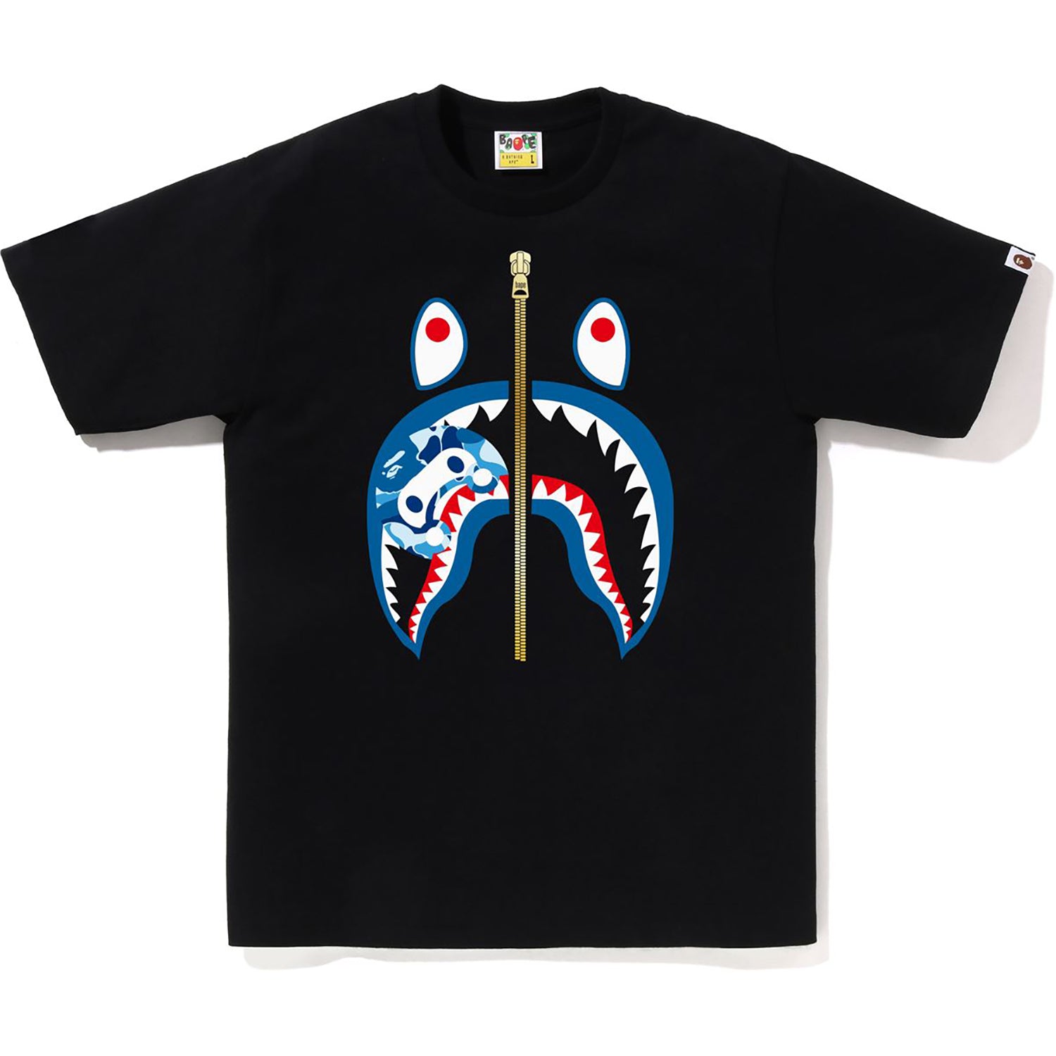 BAPE MENS ABC CAMO MILO SHARK T-SHIRT – us.bape.com