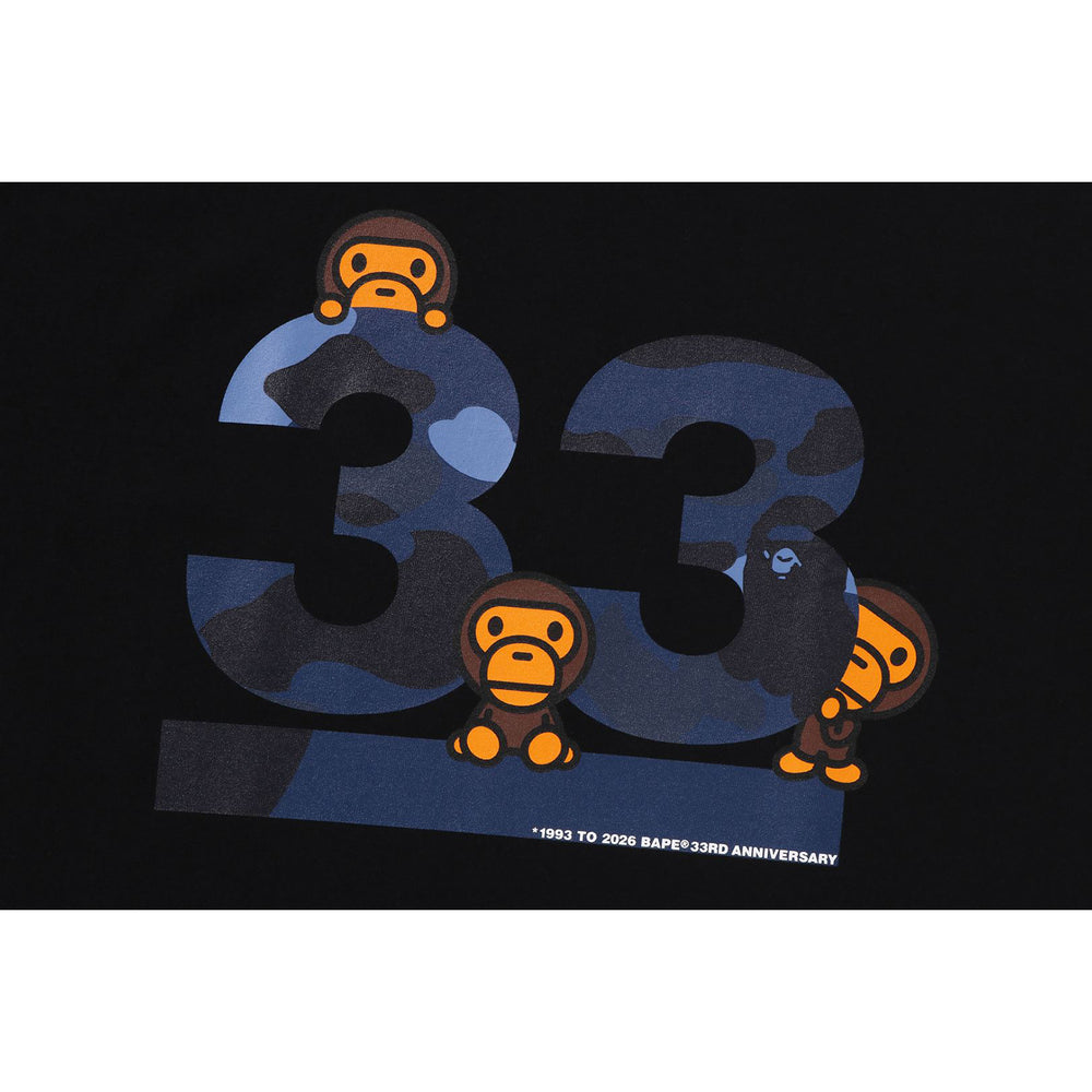 A BATHING APE 33RD ANNIV. BABY MILO TEE MENS – us.bape.com